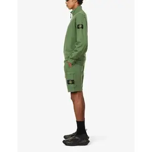 Stone Island Half-zip Funnel-neck Cotton-jersey Sweatshirt