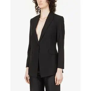 Theory Etiennette Relaxed-fit Wool-blend Jacket - Black