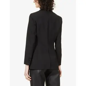 Theory Etiennette Relaxed-fit Wool-blend Jacket - Black