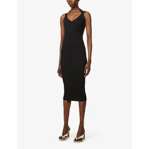 Simkhai Miriam V-neck Knitted Midi Dress