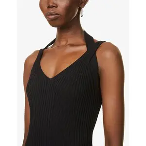 Simkhai Miriam V-neck Knitted Midi Dress