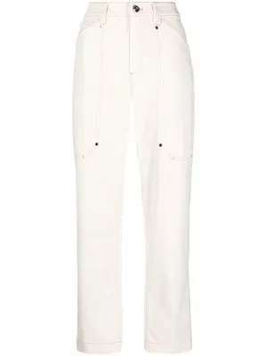 Brunello Cucinelli Contrast-stitching Straight-leg Jeans