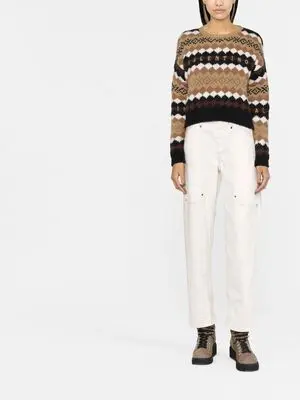 Brunello Cucinelli Contrast-stitching Straight-leg Jeans