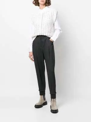 Brunello Cucinelli Tapered-leg Tailored Trousers