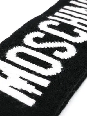 Moschino Logo Wool Scarf