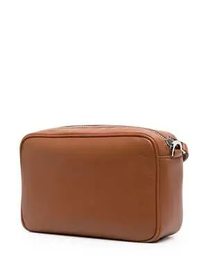 N°21 Logo-plaque Leather Crossbody Bag - Brown
