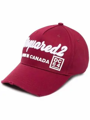 Dsquared2 Embroidered Logo Cap - Red