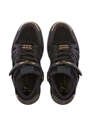 GIUSEPPE ZANOTTI Talon Mid-top Sneakers - Black