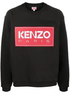 Kenzo Logo-patch Crew-neck Sweatshirt