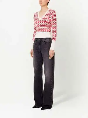 AMI Paris De Coeur Argyle Jumper