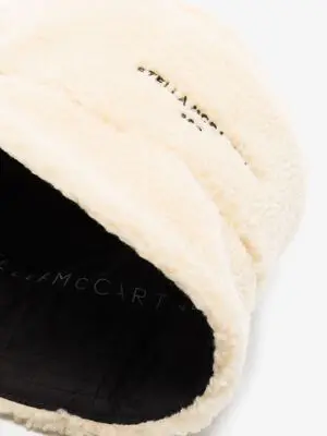 Stella McCartney Reversible Faux-shearling Bucket Hat - Neutrals