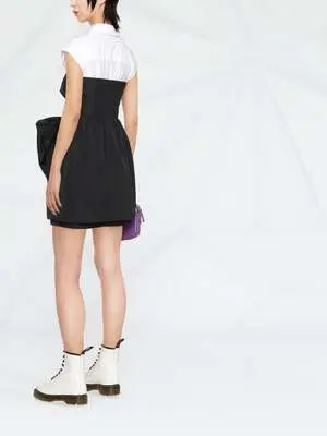 Red Valentino Strapless Bow-detail Mini Dress - Black