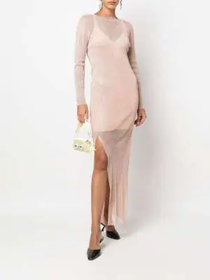 SANTA BRANDS Rhinestone-embellished Maxi Dress - Pink
