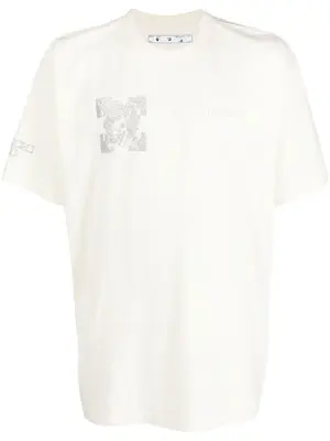 Off-White Off- X Circoloco Glitter-logo T-shirt