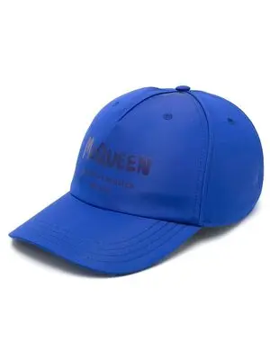 Alexander McQueen Graffiti-print Baseball Cap - Blue