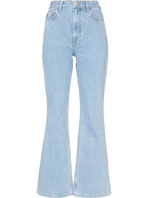 GANNI Betzy Flared Jeans - Blue
