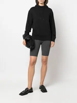 Vince Drawstring Pullover Hoodie - Black