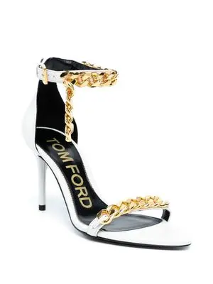 TOM FORD Chain-embellished Leather Sandals