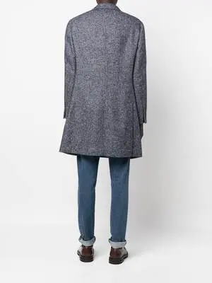 Brunello Cucinelli Herringbone-pattern Midi Coat