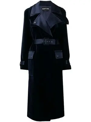 TOM FORD Belted Notched-lapel Coat