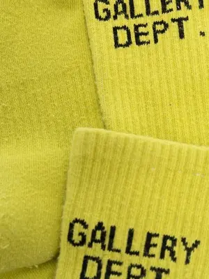 GALLERY DEPT. Side Logo-print Ankle Socks - Green
