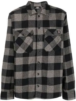 Dickies Check-print Shirt - Grey