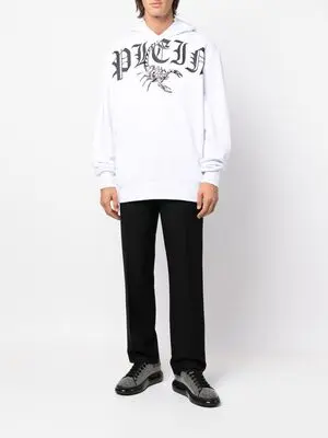 Philipp Plein Logo-print Long-sleeve Hoodie