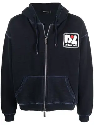 Dsquared2 Logo-print Zip-up Hoodie