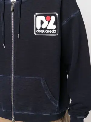Dsquared2 Logo-print Zip-up Hoodie