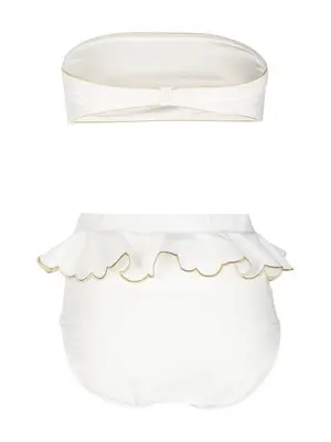 Zimmermann Ruffle-detailed Bandeau Bikini