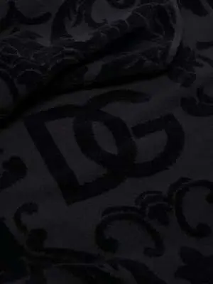 Dolce & Gabbana Terry Cotton Towels - Black