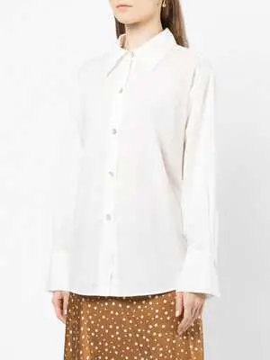 Vince Front Button-fastening Shirt - White