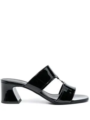FERRAGAMO Double-strap Sandals - Black