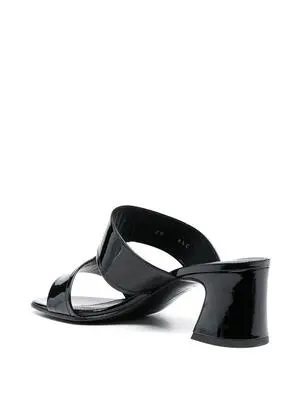 FERRAGAMO Double-strap Sandals - Black