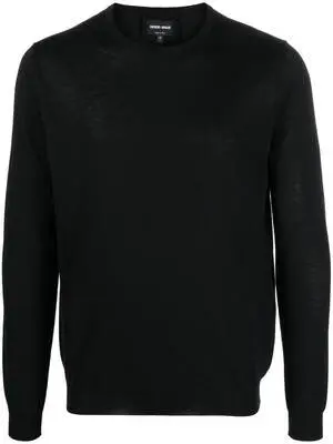 Giorgio Armani Crew-neck Sweatshirt - Black