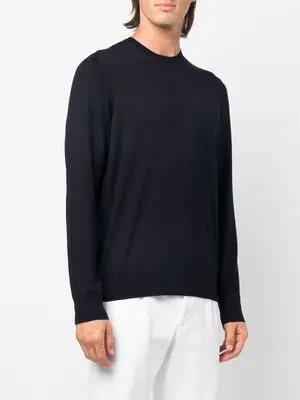 Giorgio Armani Round-neck Jumper - Blue