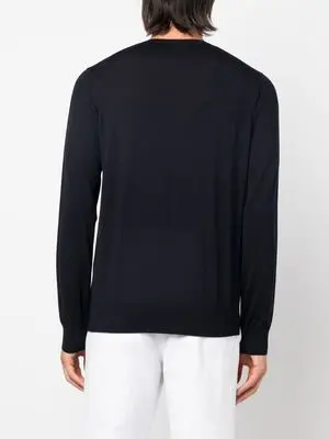 Giorgio Armani Round-neck Jumper - Blue