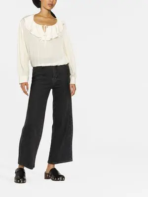 Sandro Ruffle-collar Blouse