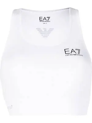 EA7 Logo Print Sports Bra