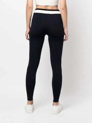 JIL SANDER Contrast-stripe Knitted Leggings