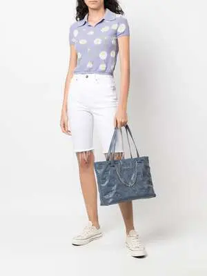 Moschino Chain-detail Logo-lettering Tote Bag