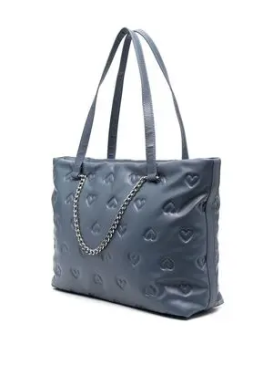 Moschino Chain-detail Logo-lettering Tote Bag