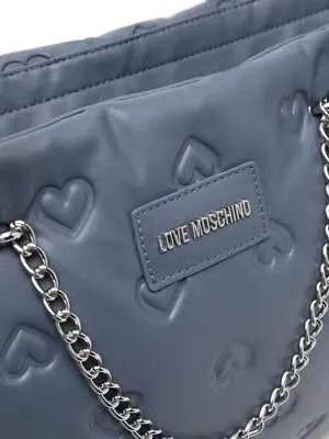 Moschino Chain-detail Logo-lettering Tote Bag