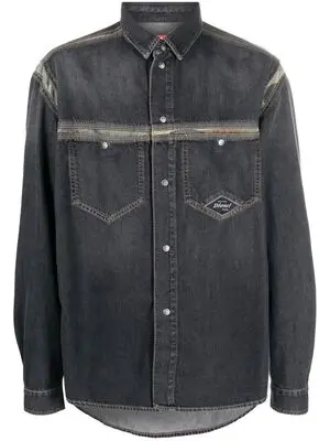 DIESEL® D-hor-fs Camouflage-print Shirt - Black