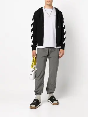 Off-White Arrows-print Cotton Zip-up Hoodie