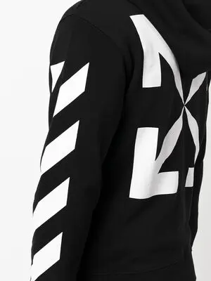 Off-White Arrows-print Cotton Zip-up Hoodie