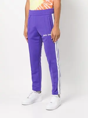 Palm Angels Logo-print Track Pants - Purple