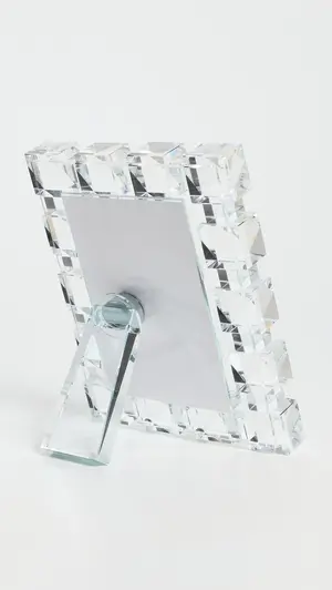 TIZO DESIGN Glass Square Pyramid Photo Frame 4x6