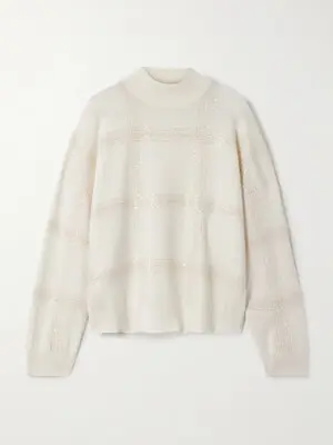 Brunello Cucinelli Sequin-embellished Wool-blend Sweater
