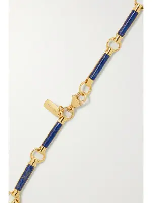 FOUNDRAE Karma 18-karat Lapis Lazuli Charm Anklet